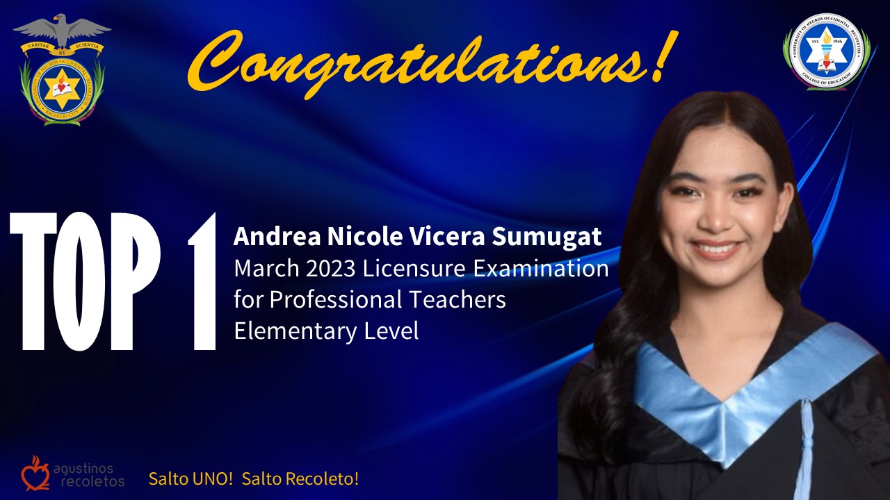 UNORIAN TOPS 2023 LEPT – University of Negros Occidental – Recoletos